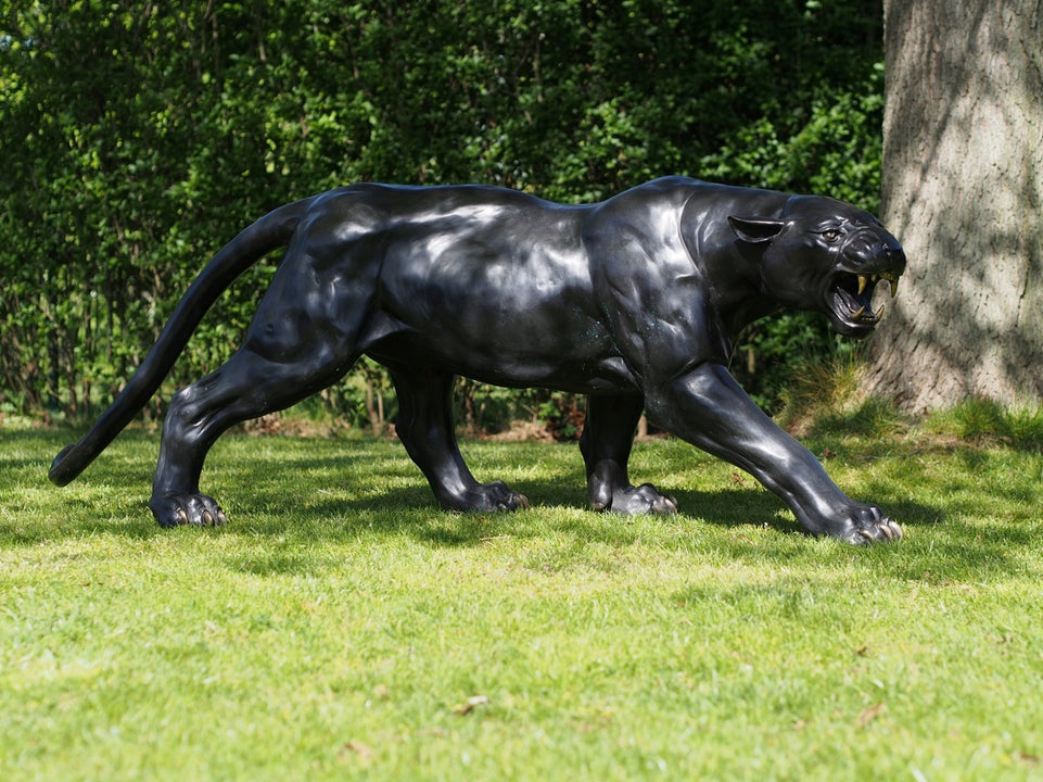 Bronze sculpture Creeping Panther 65x40x190cm | Doika