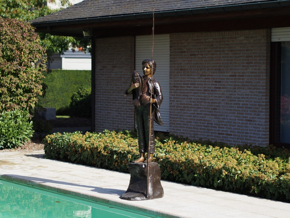 Bronze statue Fisherman 230x60x45cm 56kg | Doika